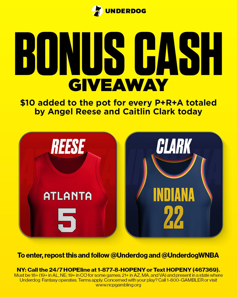 Angel Reese and Caitlin Clark PRA Giveaway Official Rules | Underdog ...