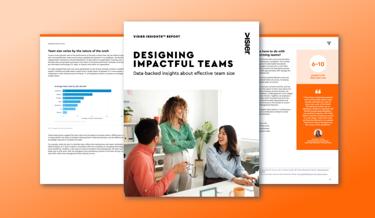 Visier Insights™ Report: Insights About Ideal Team Size | Visier