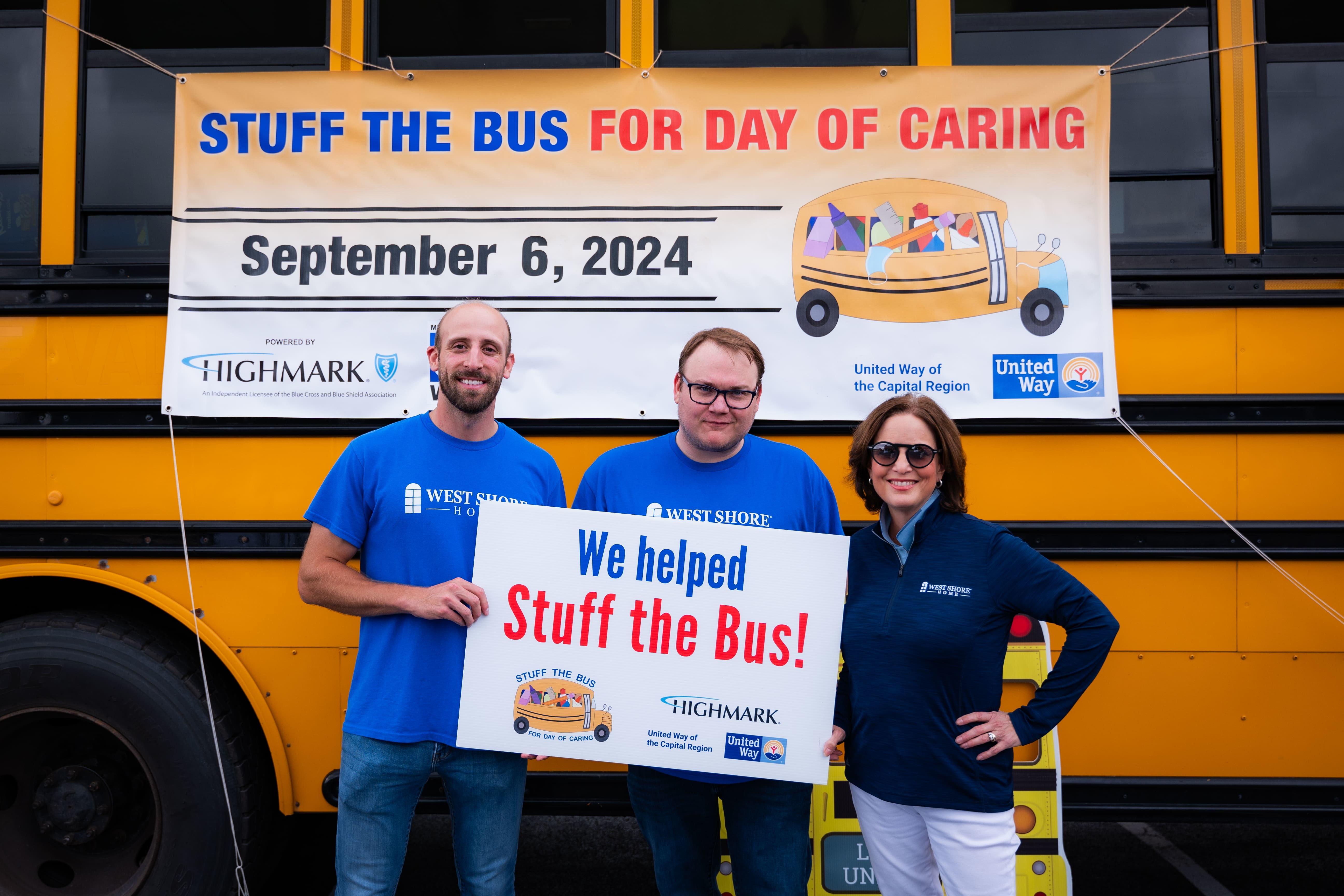 West Shore Home Makes Contribution To The United Way Stuff The Bus Campaign
