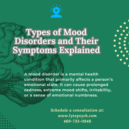 Types of Mood Disorders and Their Symptoms Explained at Lyte Psychiatry ...