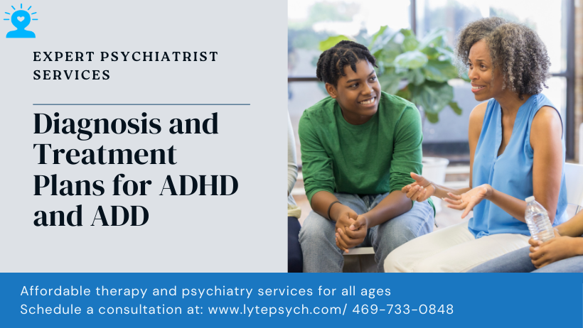 ADHD vs. ADD: Diagnosis and Treatment Plan Available at Lyte Psychiatry ...