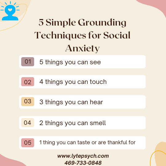 5 Simple Grounding Techniques for Social Anxiety at Lyte Psychiatry ...
