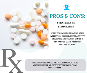 Pros & Cons: Strattera vs. Stimulants at Lyte Psychiatry, Best Adults ...