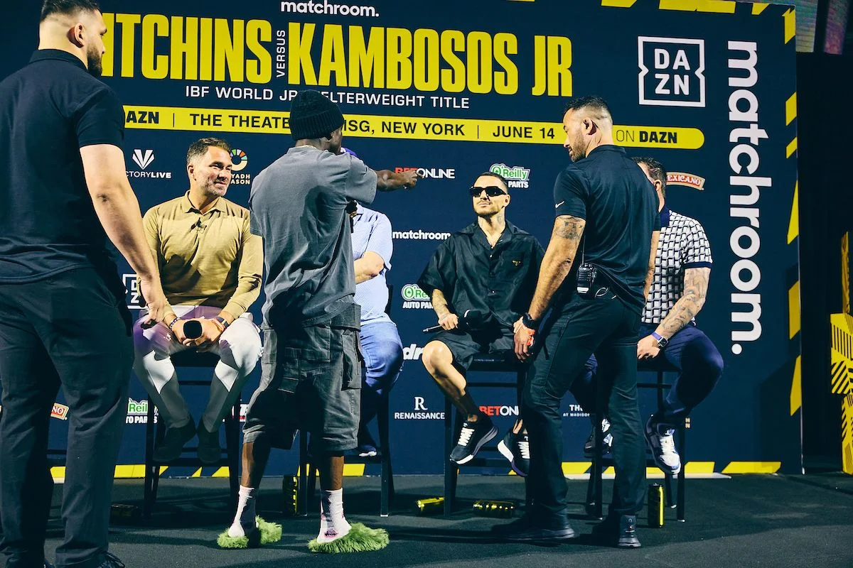 Photos: Richardson Hitchins, George Kambosos - Erupt at Final Presser ...