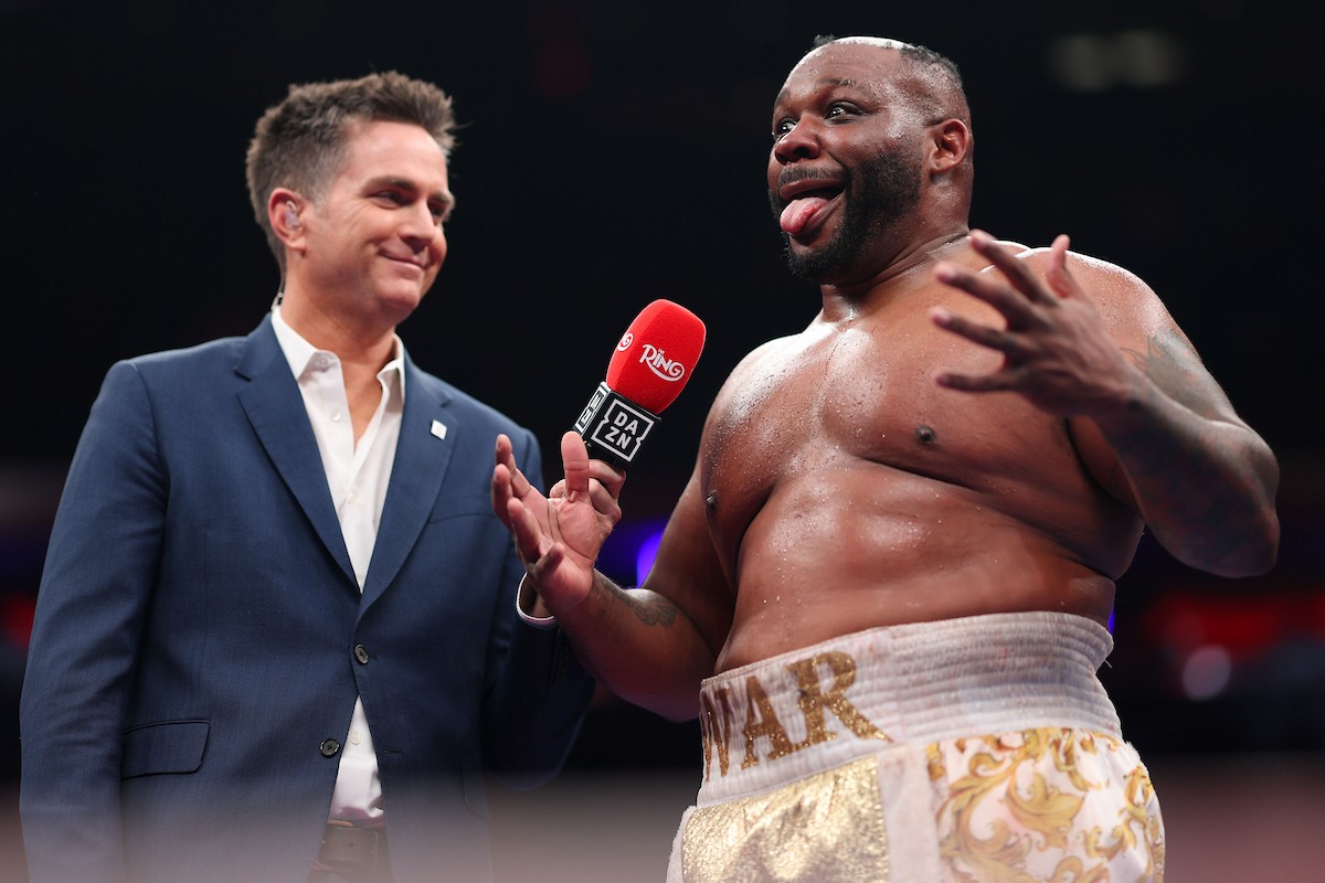 Jarrell Miller reacts to viral moment getting toupée knocked out | The Ring