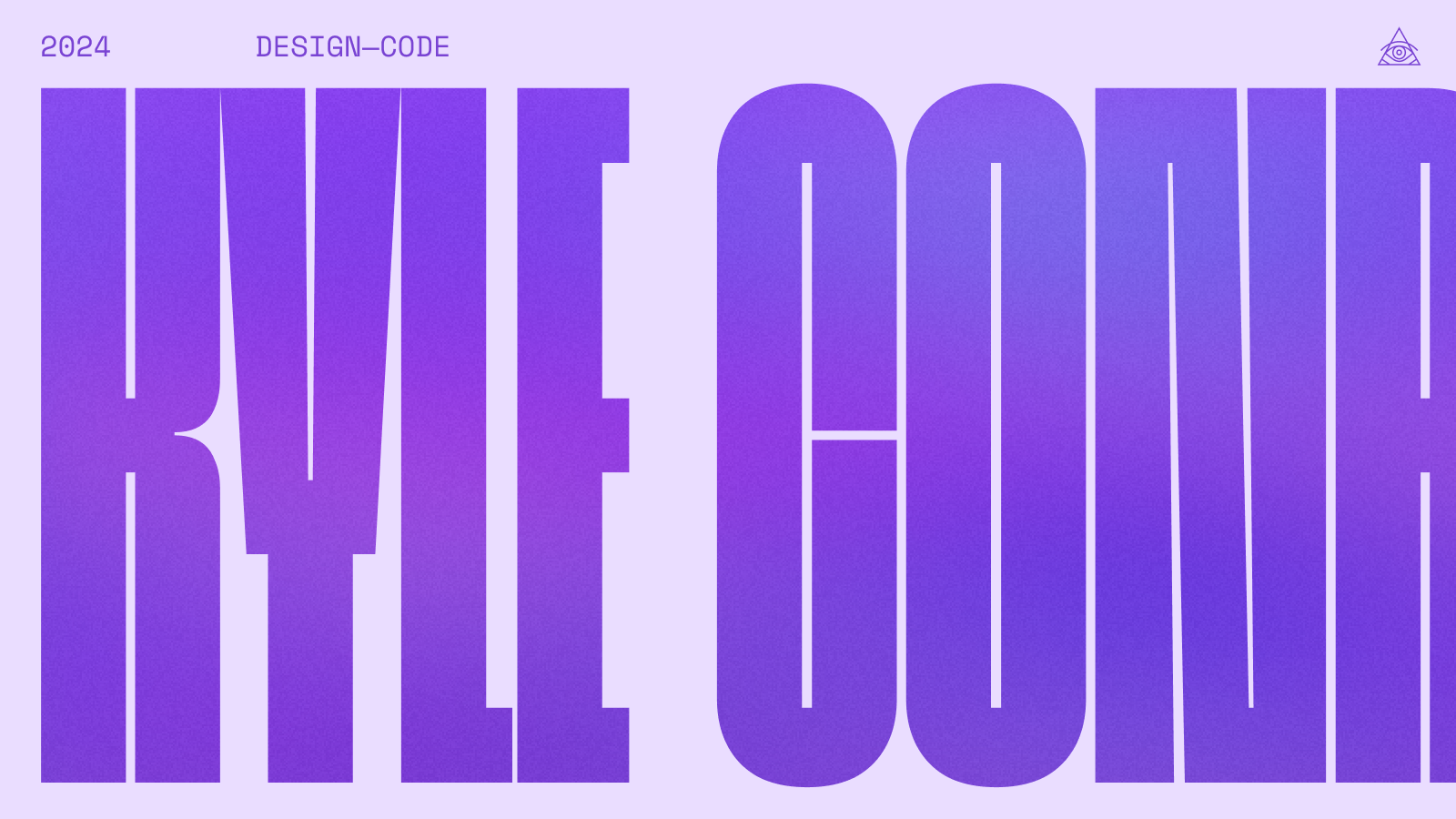 Kyle Conrad. Design—Code.
