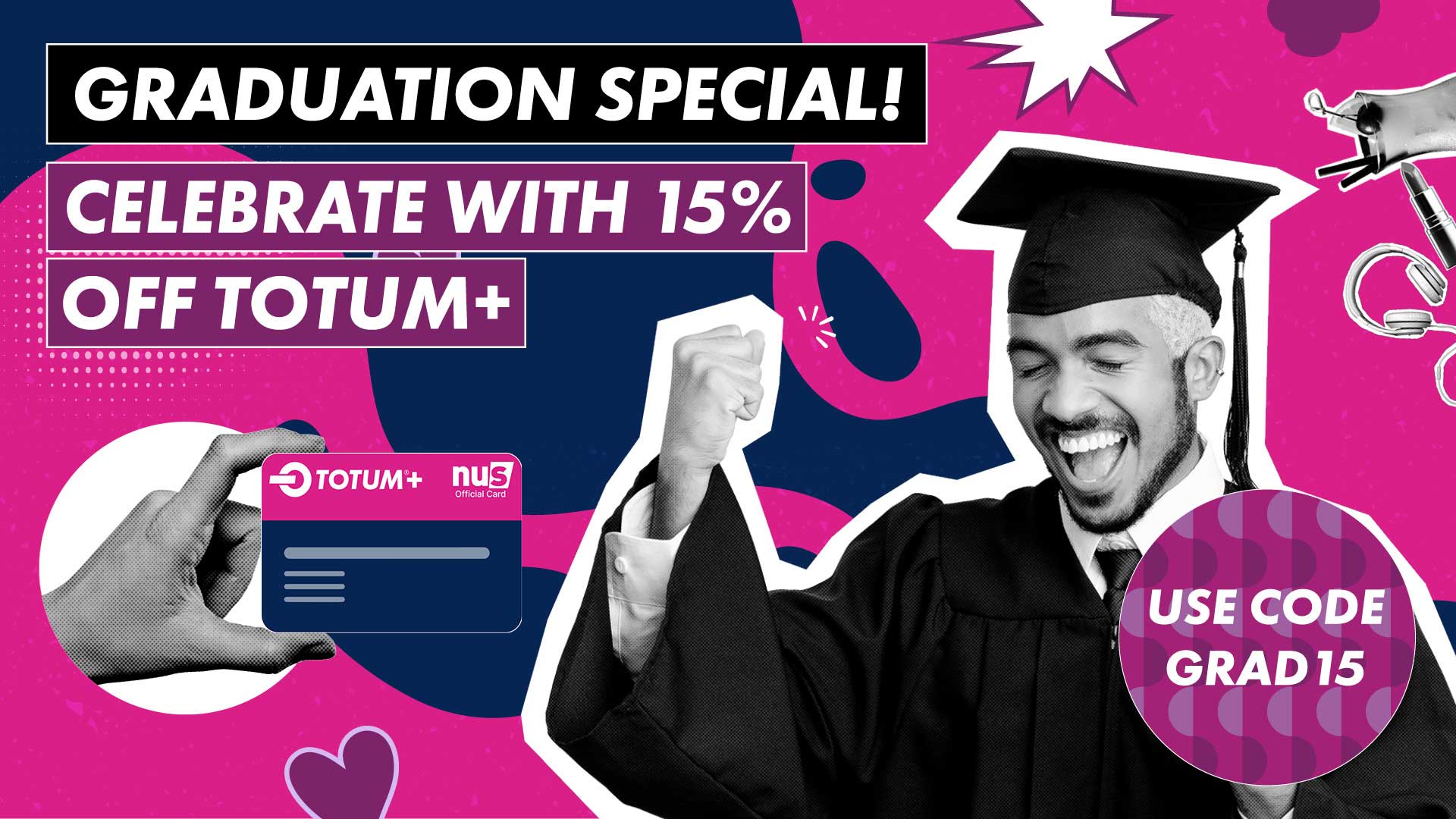 🎓🎉 ENDS TONIGHT: 15% OFF TOTUM+ WITH CODE GRAD15 | TOTUM