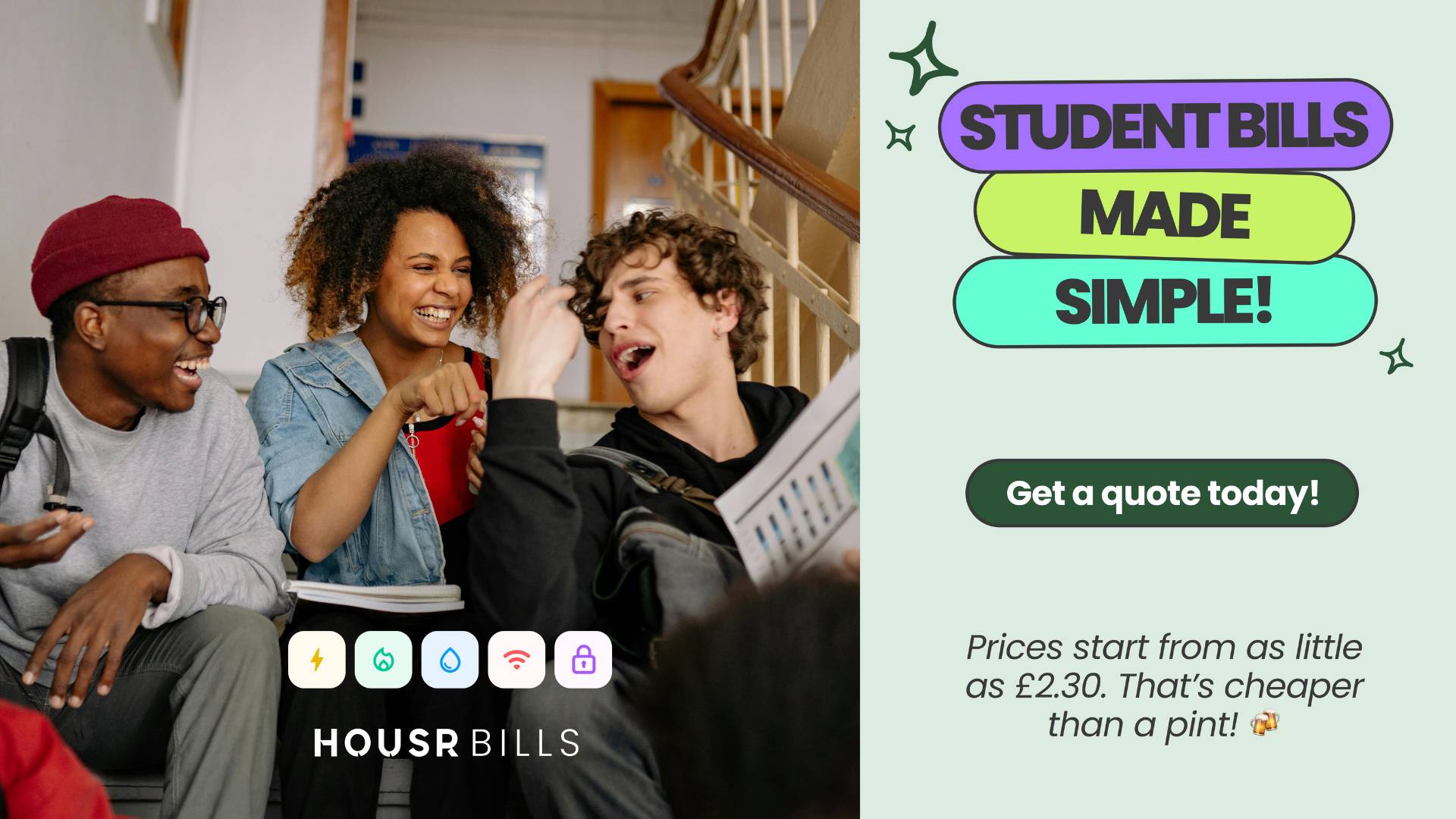 Student Bills Made Simple With Housr - Plus £100 When You Sign Up With ...