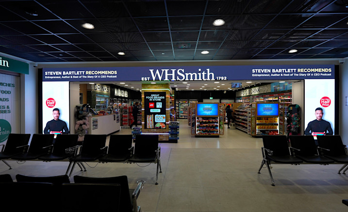 WH Smith providing travellers with everything they need. | London City ...