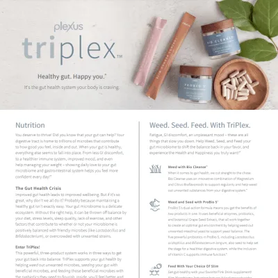 TriPlex Information Sheet
