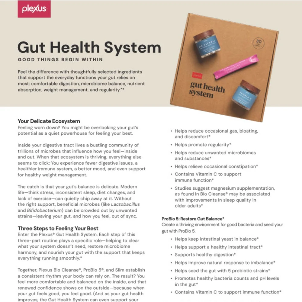 Gut Health Toolkit | Sharing Plexus | Plexus Worldwide