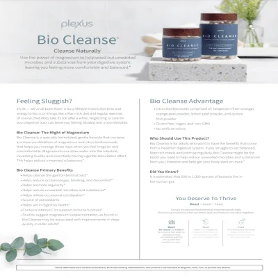 Bio Cleanse Information Sheet