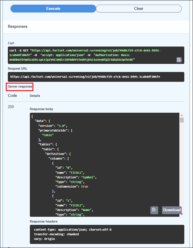 FactSet Developer Portal | Developer