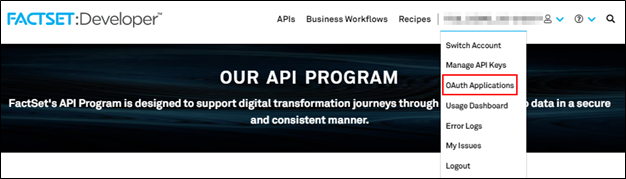 Factset Developer Portal Developer