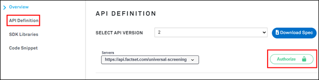 FactSet Developer Portal | Developer