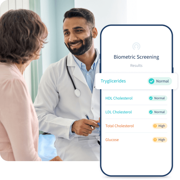 Schedule a Biometric screening at a nearby lab