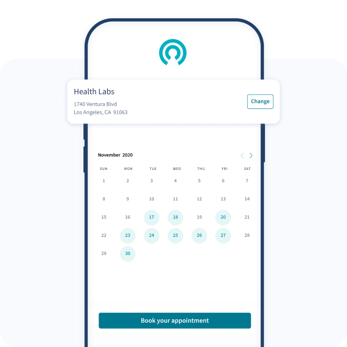 Schedule a Biometric screening at a nearby lab