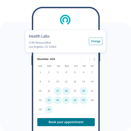 Schedule a Biometric screening at a nearby lab