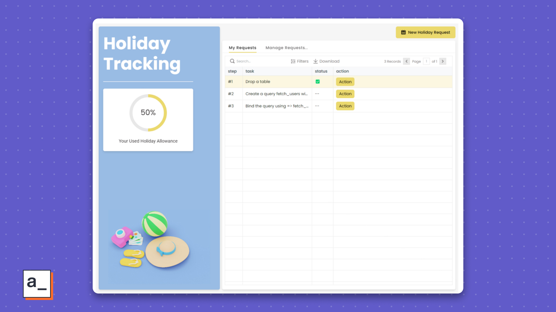Holiday Tracking App Tutorial