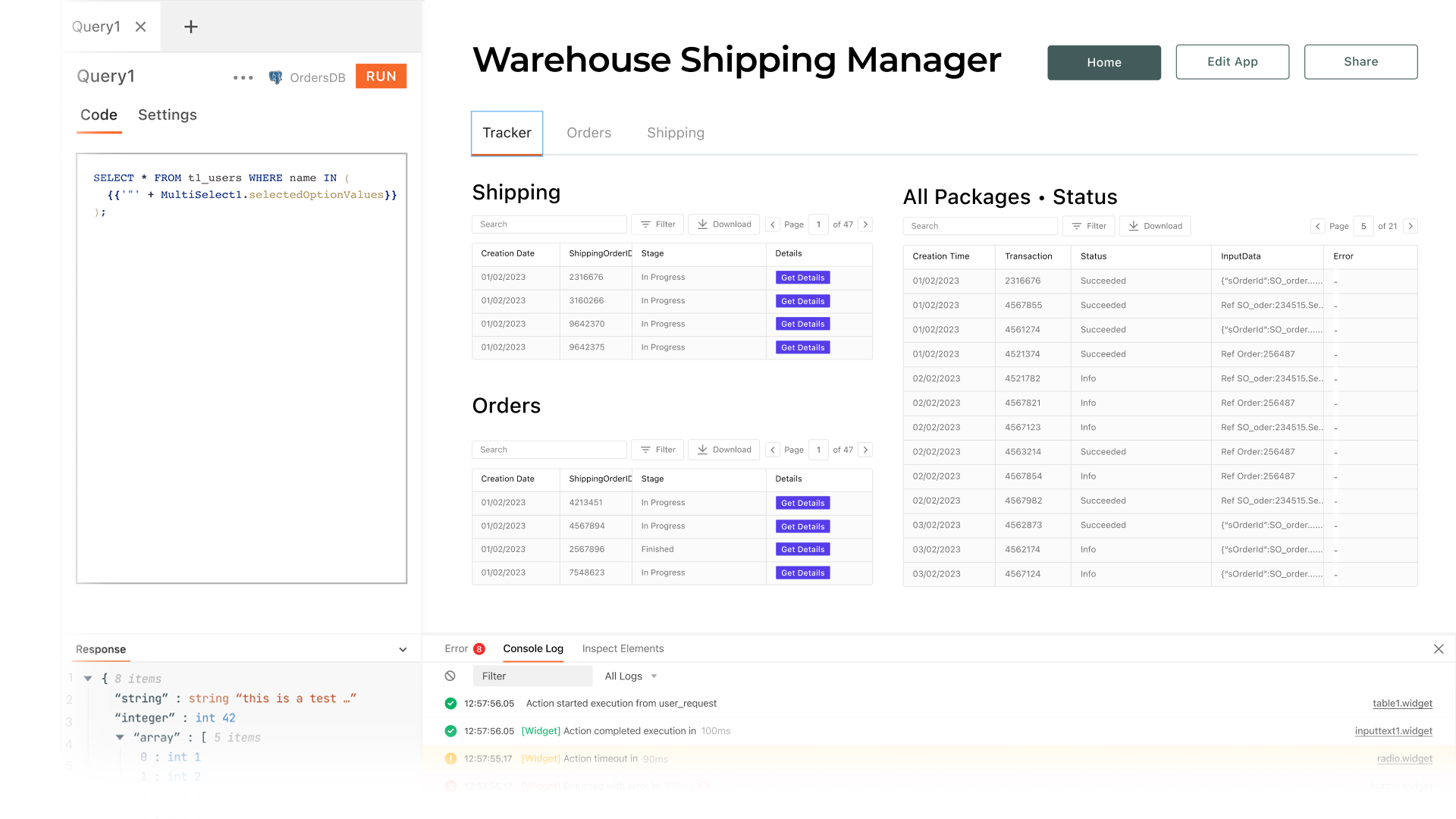 Create a Custom Warehouse Shipping Manager Today