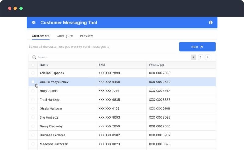 Customer Messaging Tool Template