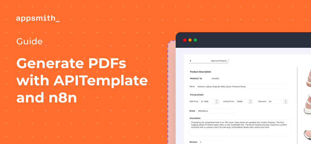 Generate PDF Files with APITemplate, n8n, and Appsmith