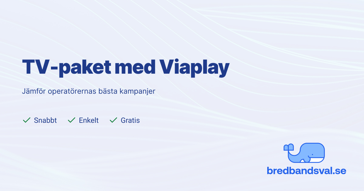 TV-paket som med Viaplay – Jämför pris & innehåll