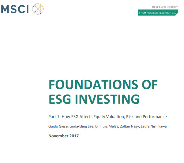 Foundations of ESG Investing