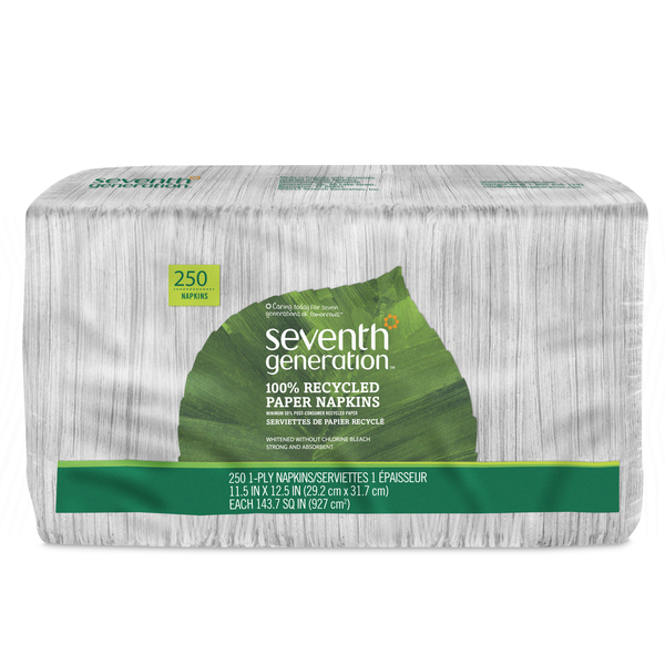 Napkins 100% Recycled Paper White, Seventh Generation | The Fresh Market