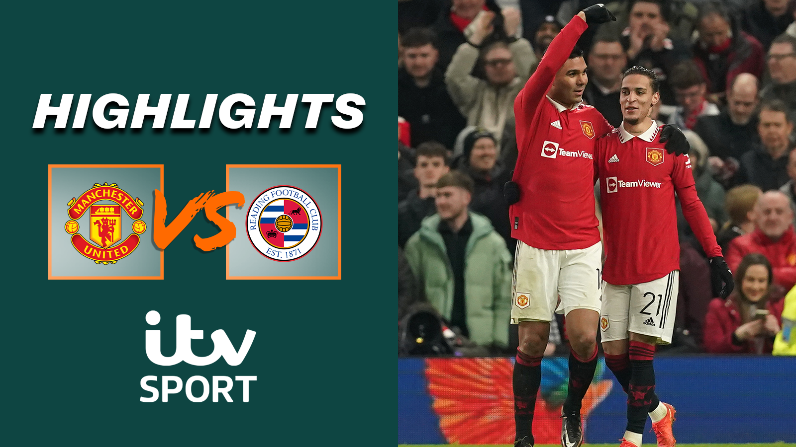 HIGHLIGHTS - Manchester United’s Brazilian stars see off Reading | ITV ...