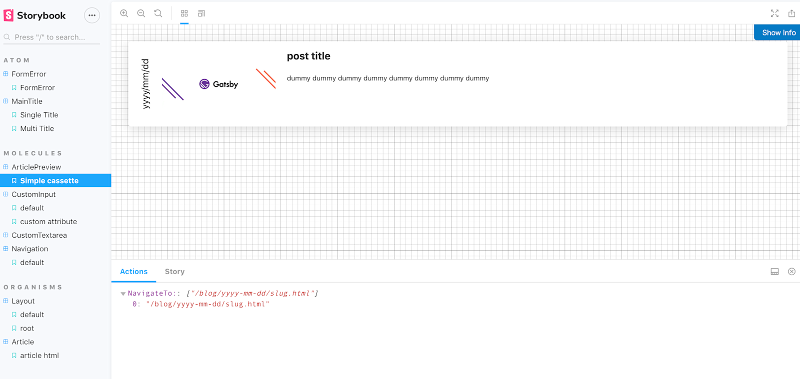 Gatsbyandtypescriptandstorybook でcomponent開発を効率化する Akifumi