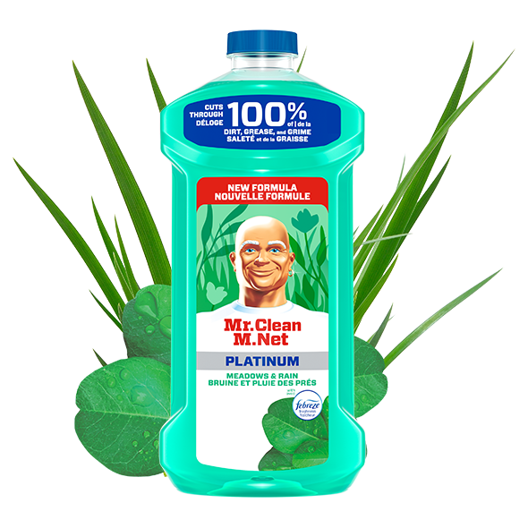 Multi Surface Cleaner with Febreze Meadows & Rain | Mr. Clean®