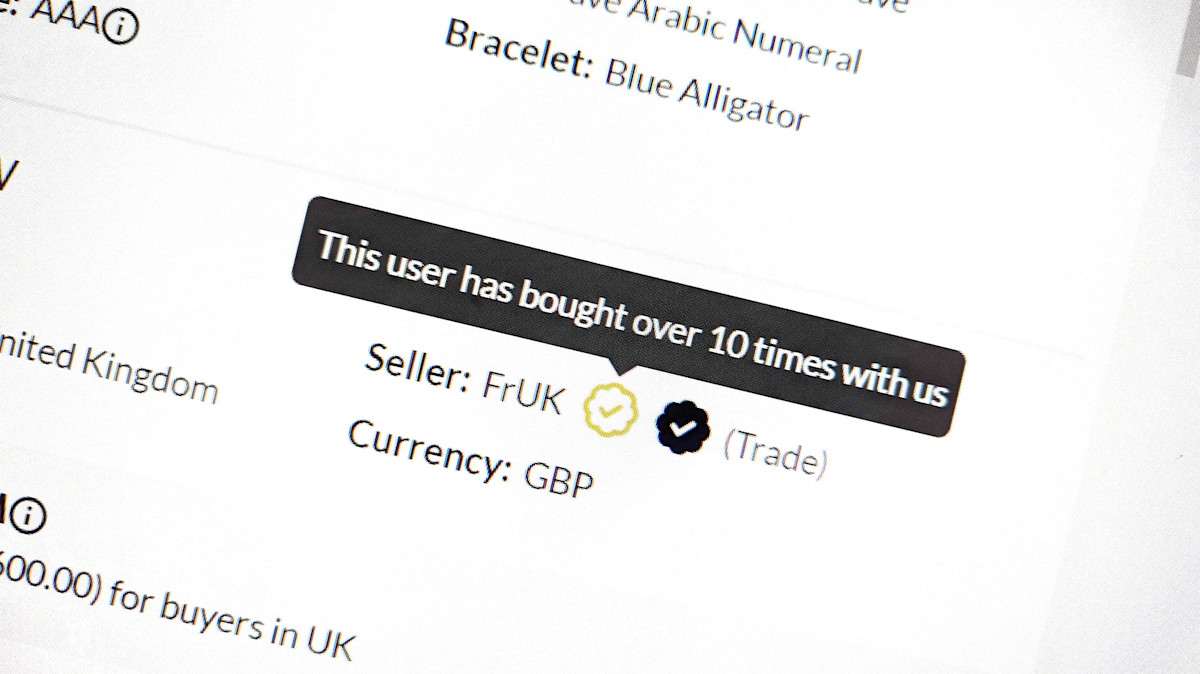 Introducing Buyer And Seller Trusted Watches Badges