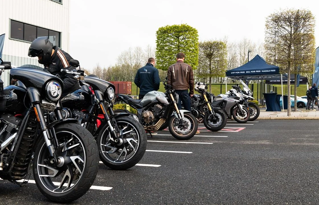 Two And Four Wheels Mix At Triumphant Coffee Run