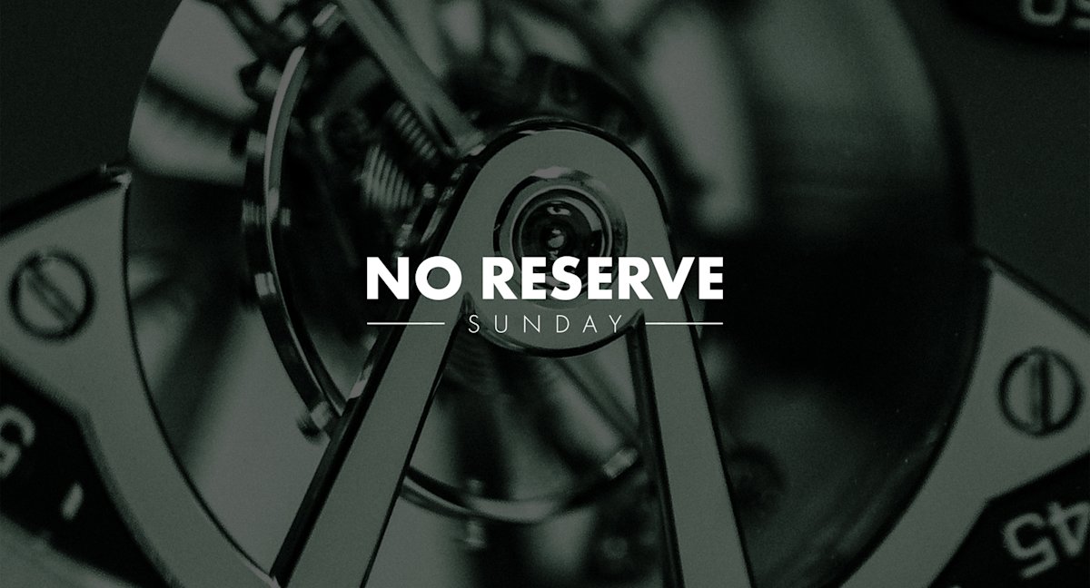 Introducing: ‘No Reserve Sunday’