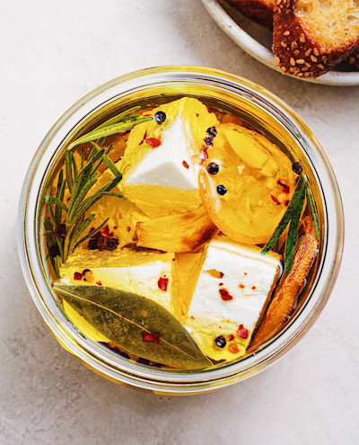 Marinated Feta | Whisper of Yum