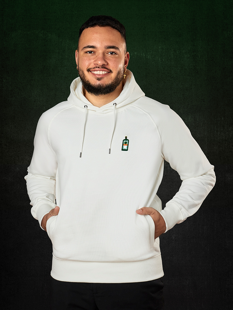 Hoodie "Bottle" in creme | Jägermeister