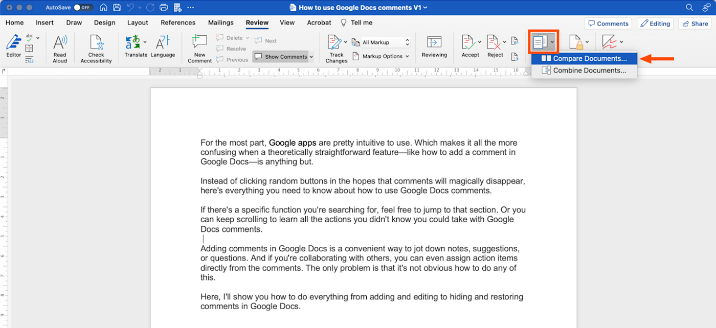 Compare Two Ms Word Documents With Compare Suite Compare Two Ms Word Documents With Compare Suite