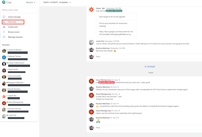 Automate Google Hangouts Chat with Zapier