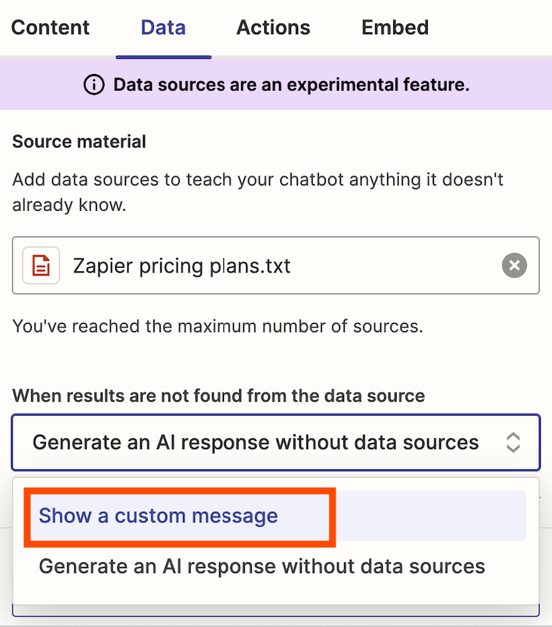 How to create a custom AI chatbot with Zapier Interfaces