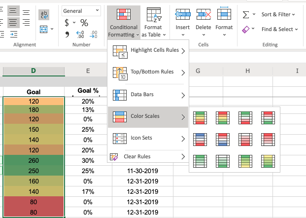 How to Use Conditional Formatting in Excel Online