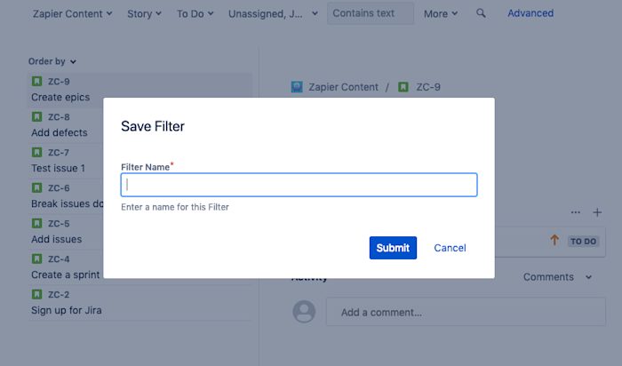 How to Create a Filter in Jira