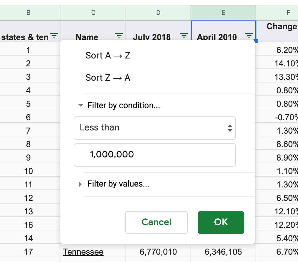How To Filter In Google Sheets