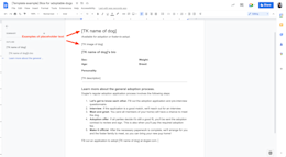Google Docs Template Gallery