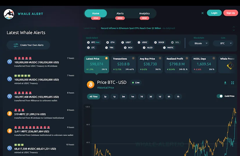 Whale Alerts: Are They Tradable? | Presto Research