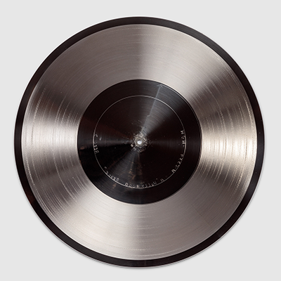 Synchronized sound recording ‘stamper’ disc for Hollywood Revue (1929 ...