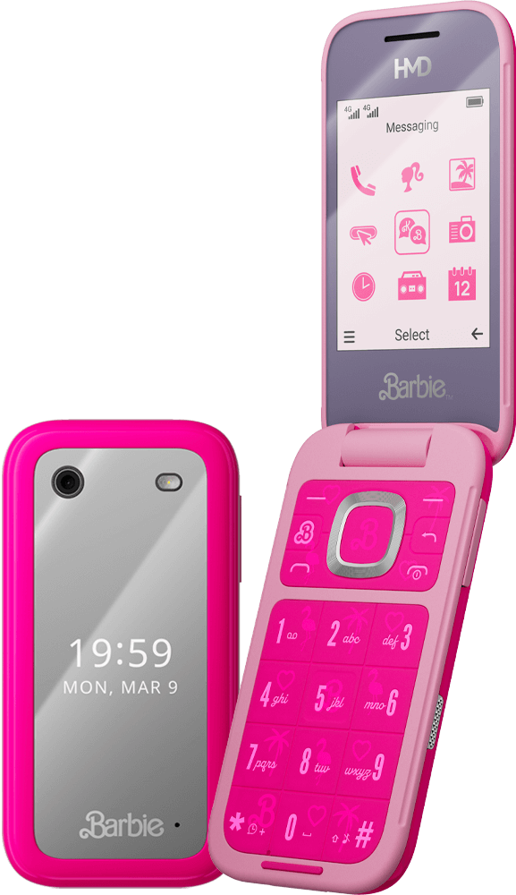 HMD Barbie Phone 128 MB - Pink met abonnement afsluiten | KPN