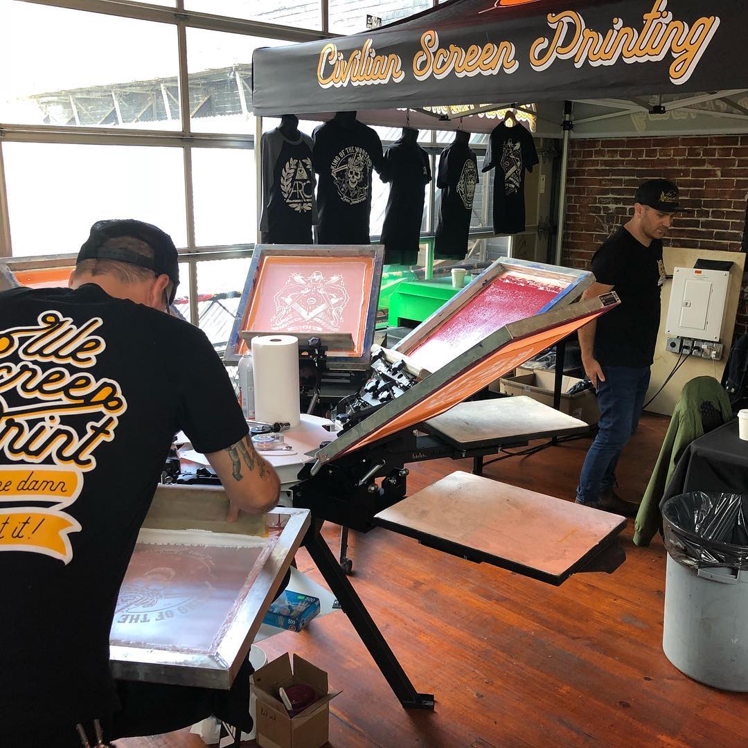 On-Site Printing | Civilian Screen Printing