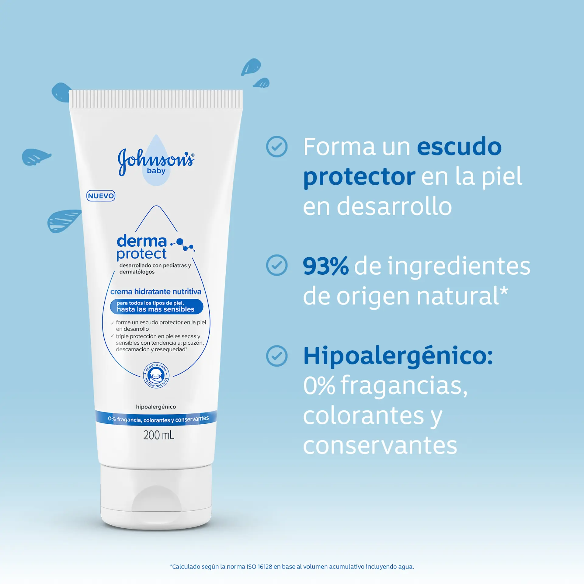 Crema Corporal Bebé JOHNSON'S Derma Protect