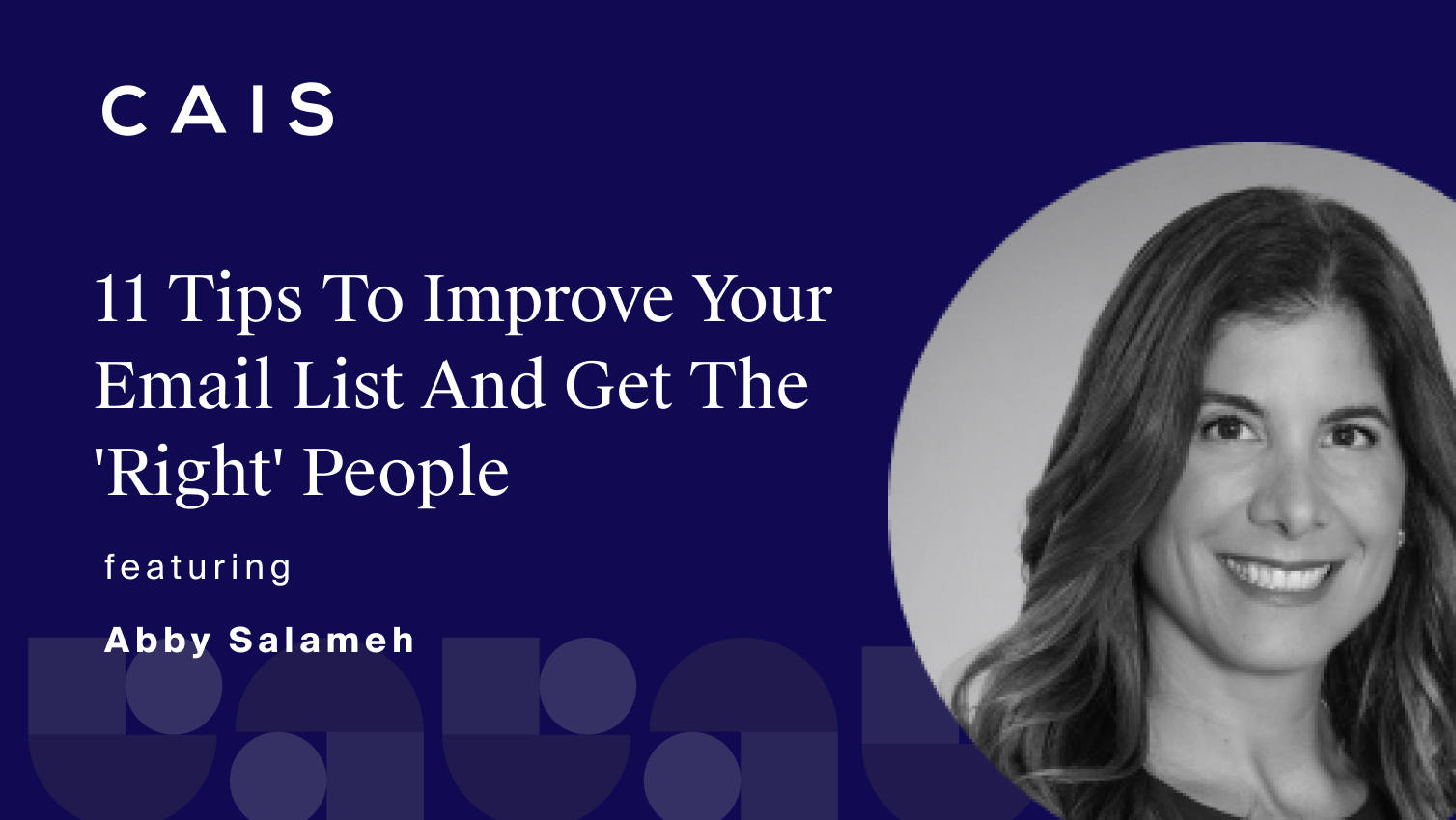 From The CAIS Team - CAIS